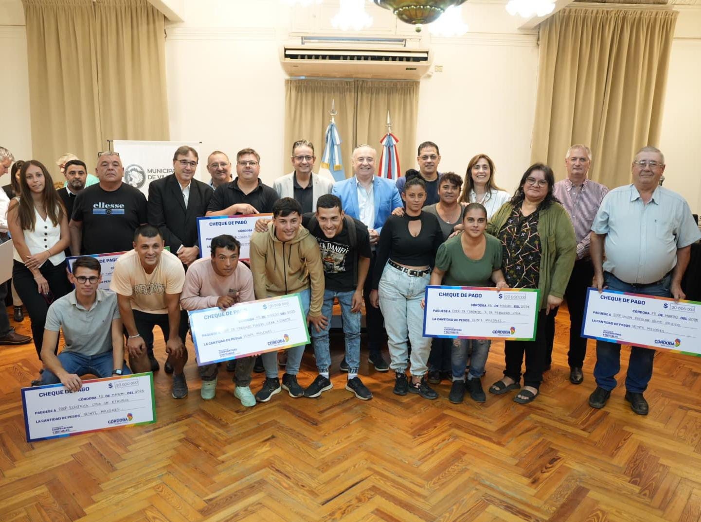 Entregaron más de $ 280 millones a 9 cooperativas y mutuales